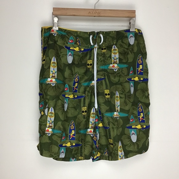 Simpsons | Swim | The Simpsons Cartoon Mens Swim Trunks 36 | Poshmark